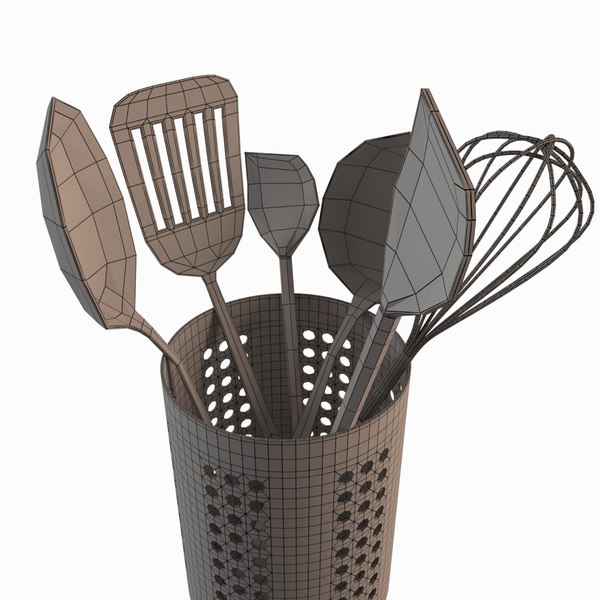 realistic cooking tools 3d model