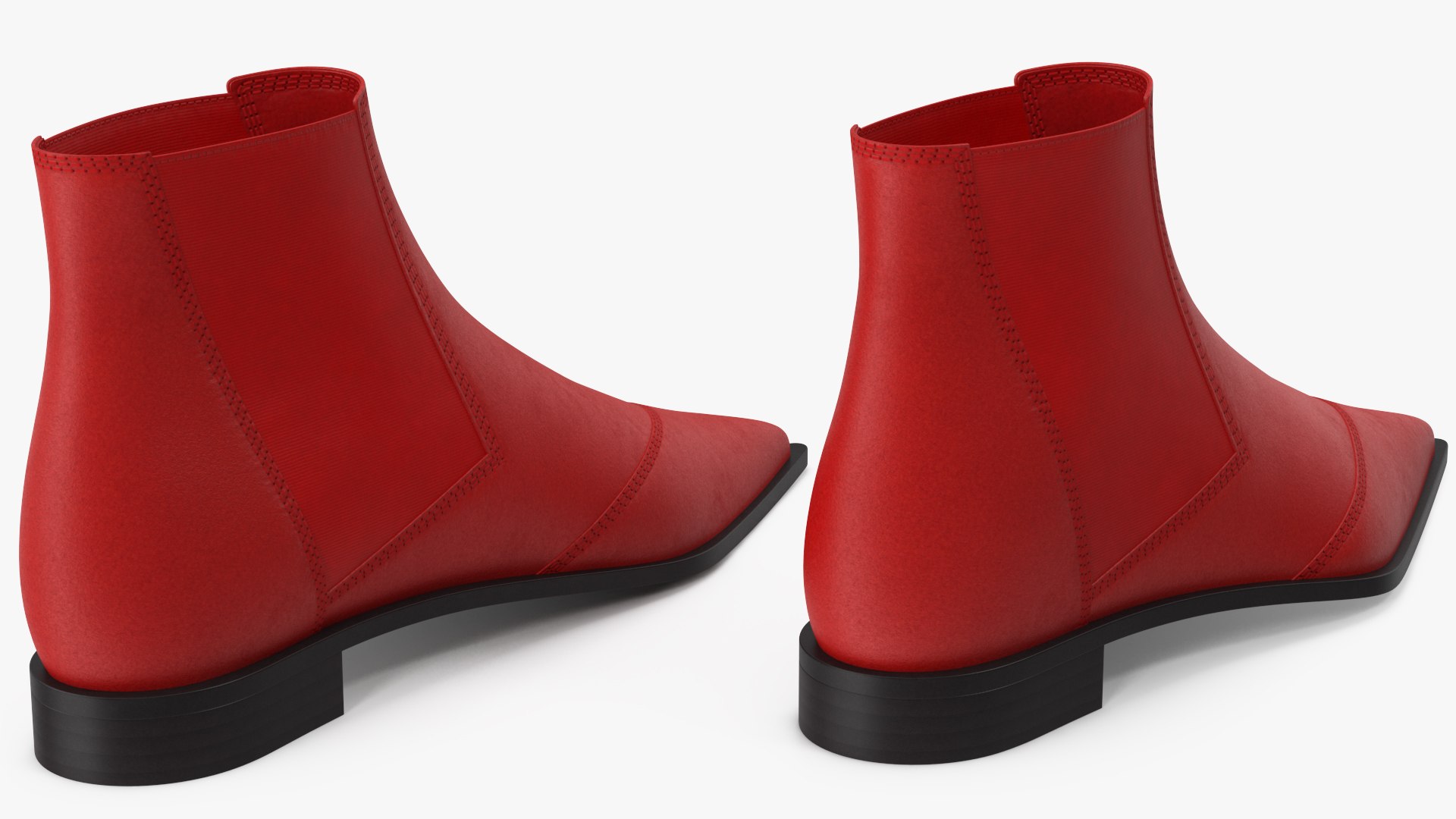 3D Leather Ankle Boots Model - TurboSquid 2089988