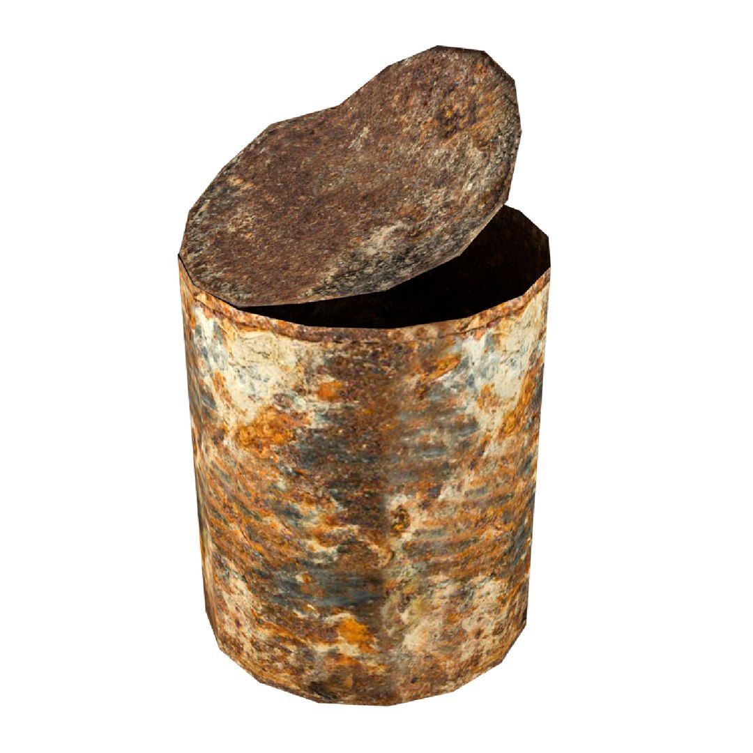 Old rusty tin 3D model - TurboSquid 1551347