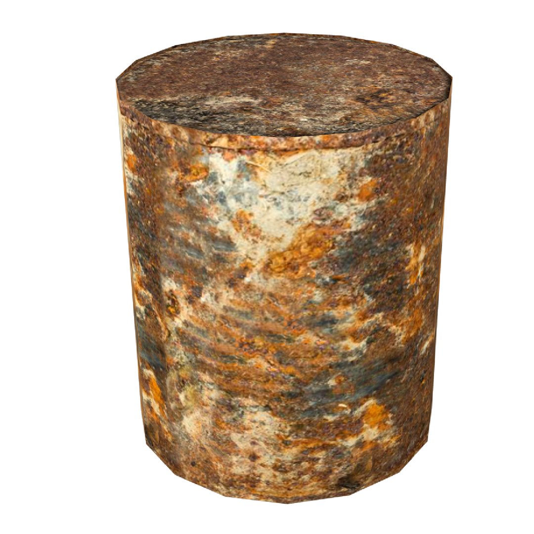Old rusty tin 3D model - TurboSquid 1551347