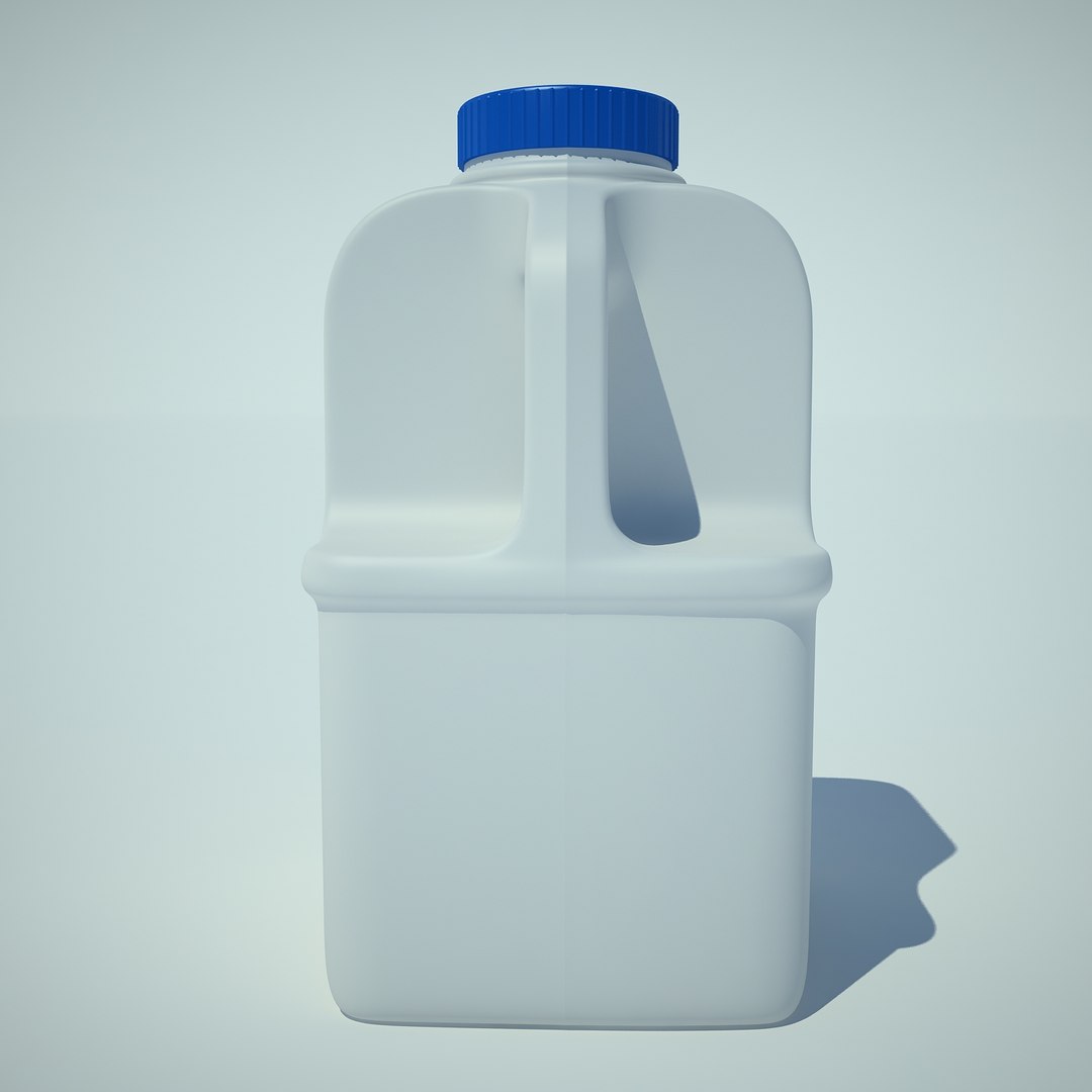 3dsmax Milk Bottle