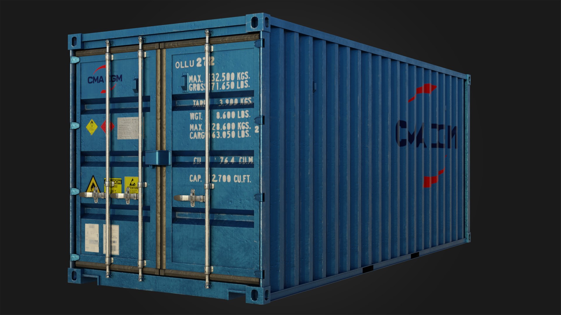 3D Model Shipping Containers - Combo - TurboSquid 1783616