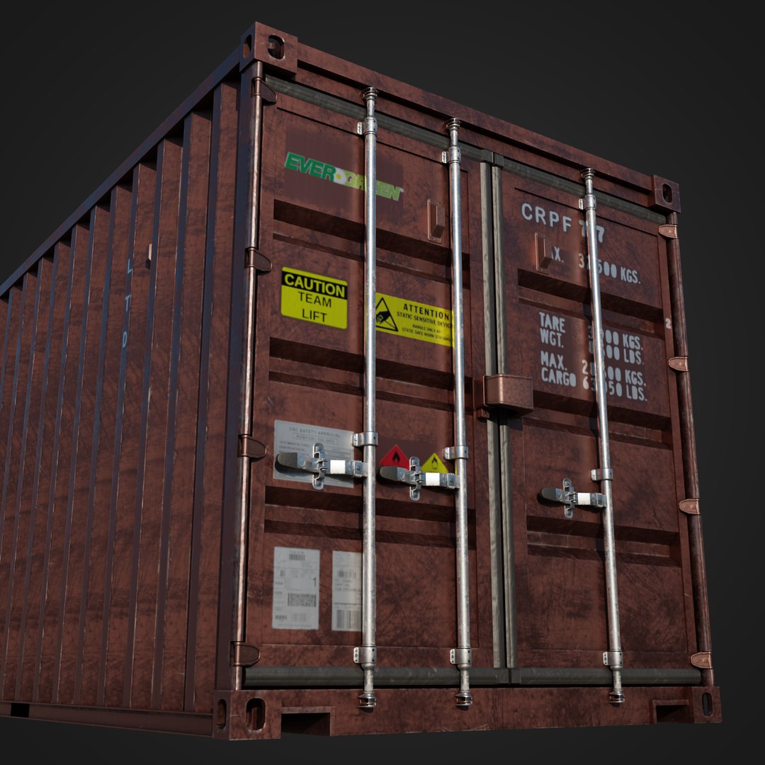 3D Model Shipping Containers - Combo - TurboSquid 1783616