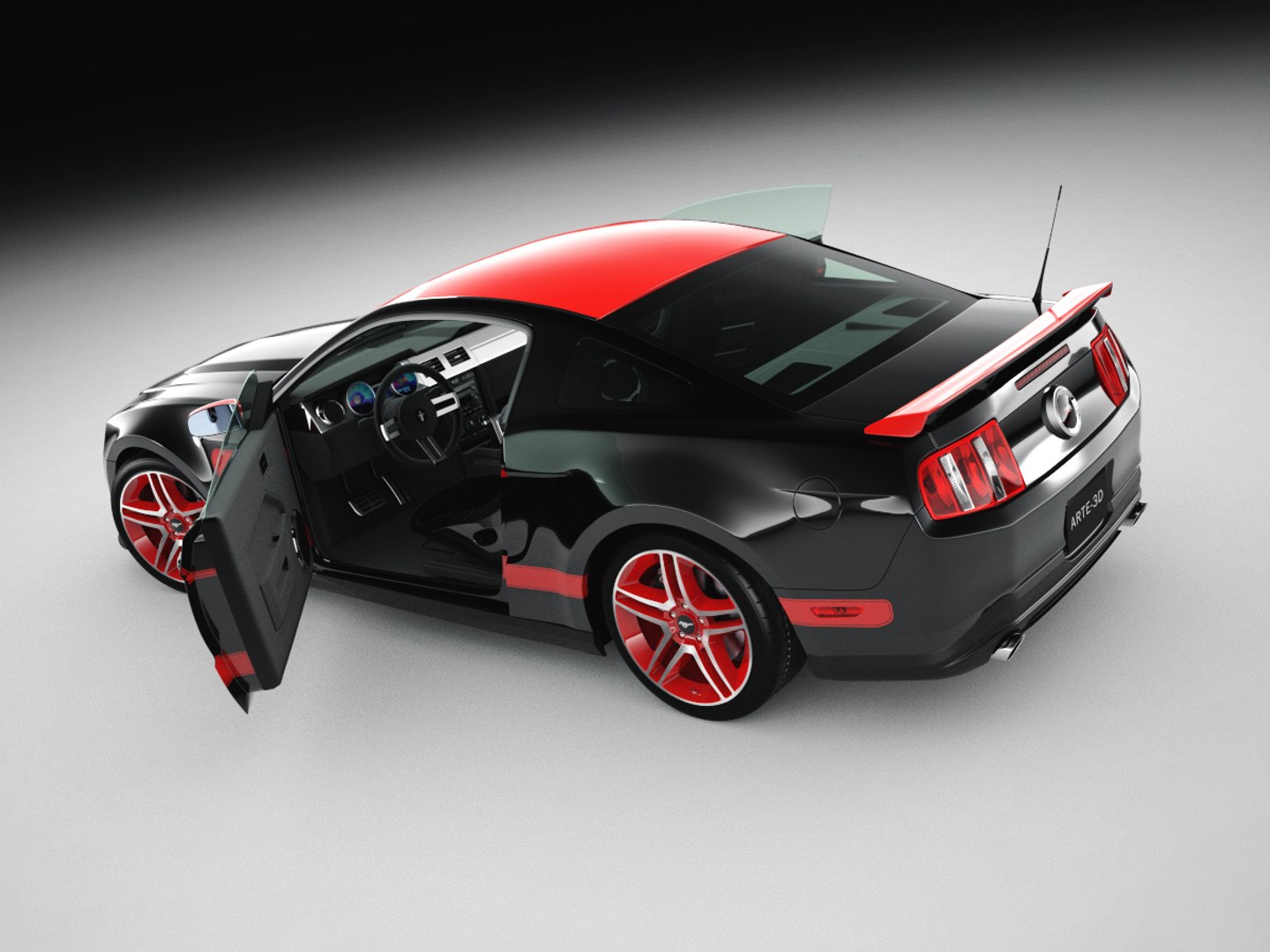 3d 2012 Mustang Boss 302 Model