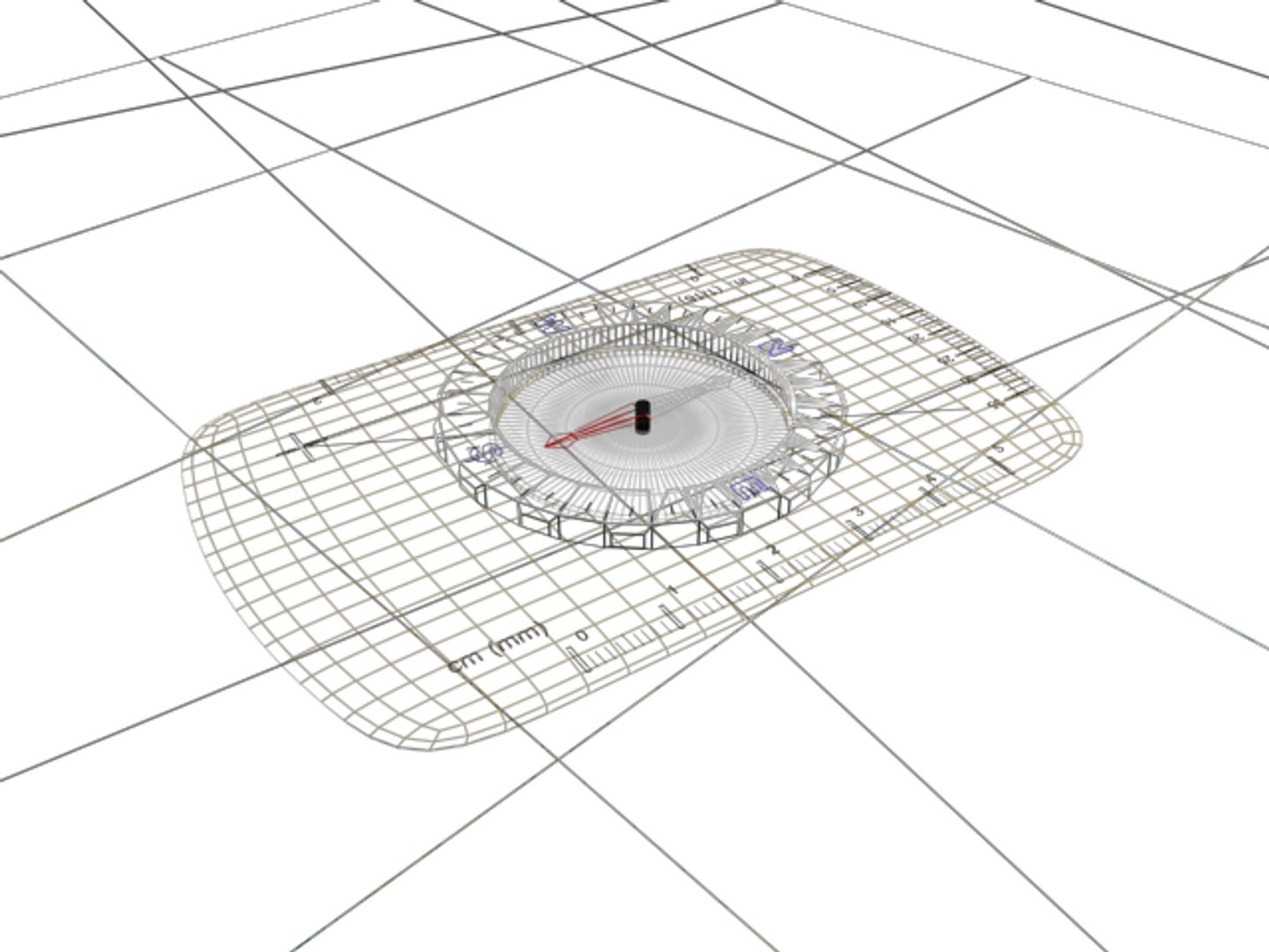 3D compass model - TurboSquid 394423