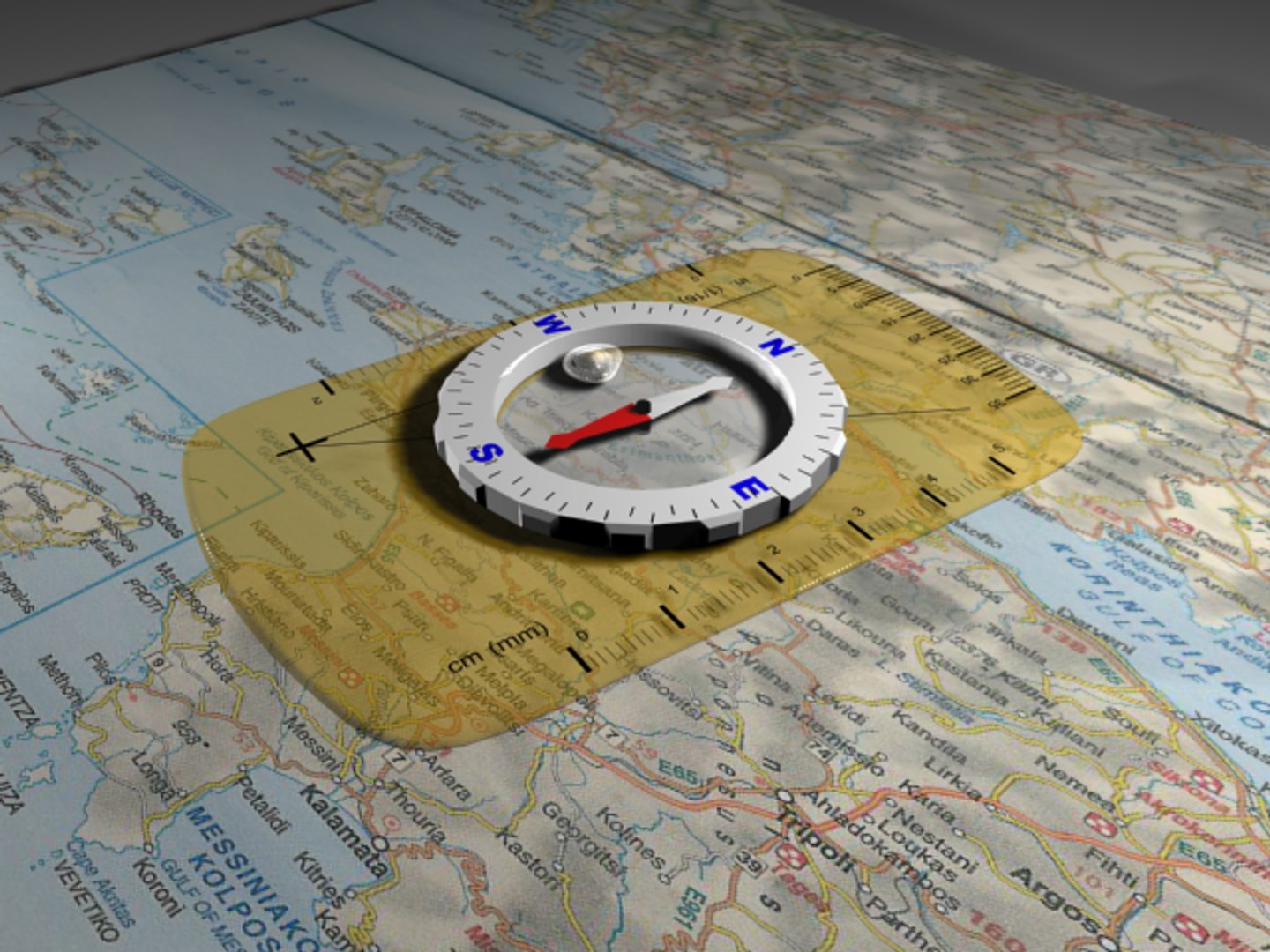 3D compass model - TurboSquid 394423