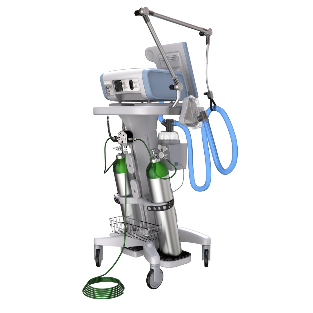 Hospital Ventilator 3D Model - TurboSquid 1540632