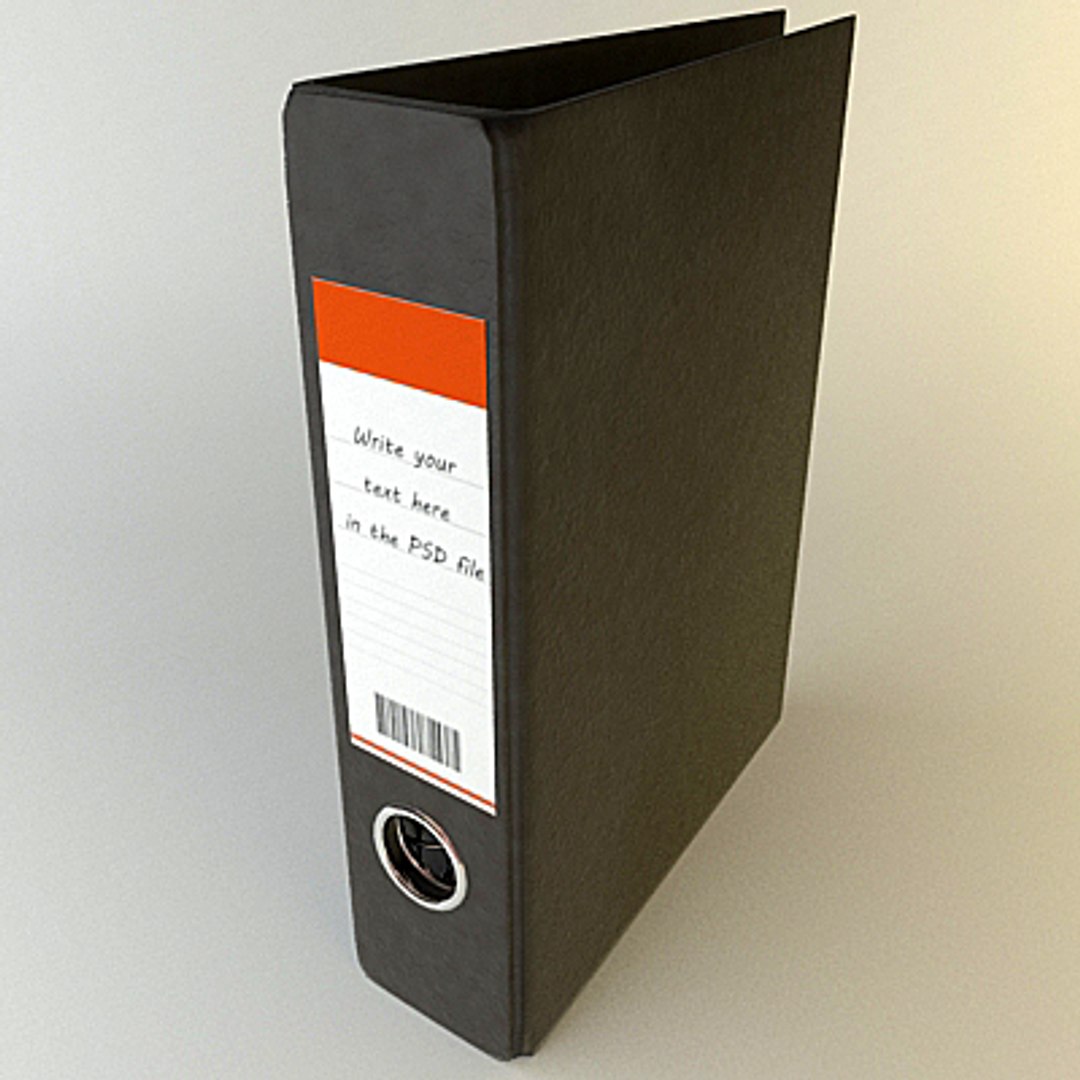 Binder File 3d Model