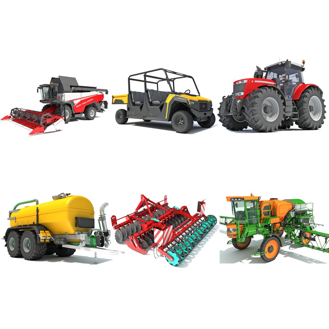 3D Farm Equipment Collection model - TurboSquid 1868972