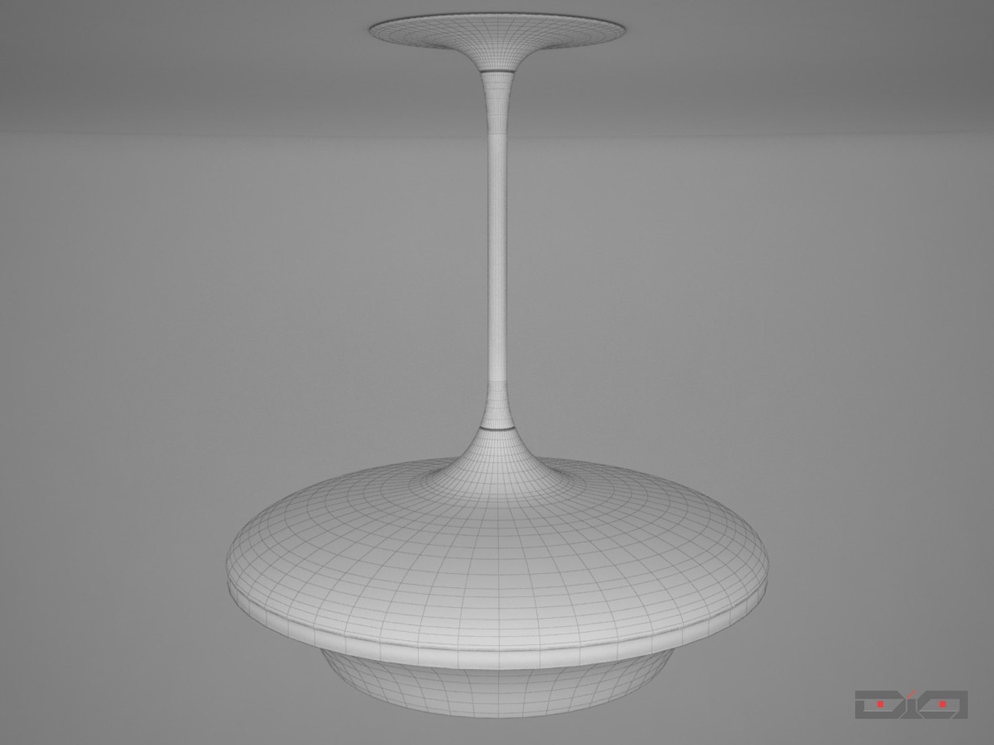 3d model ceiling lamp ufo design