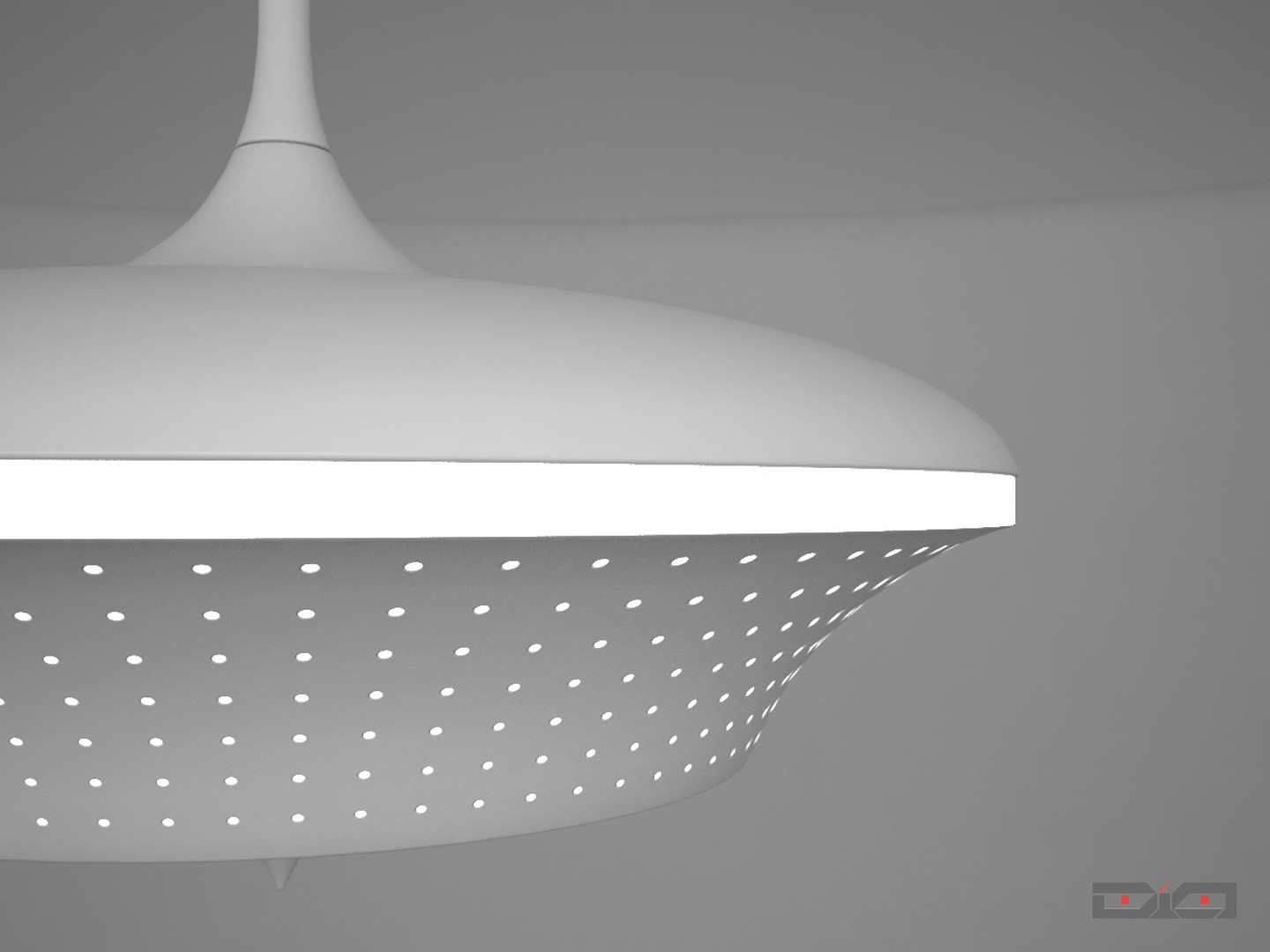3d model ceiling lamp ufo design