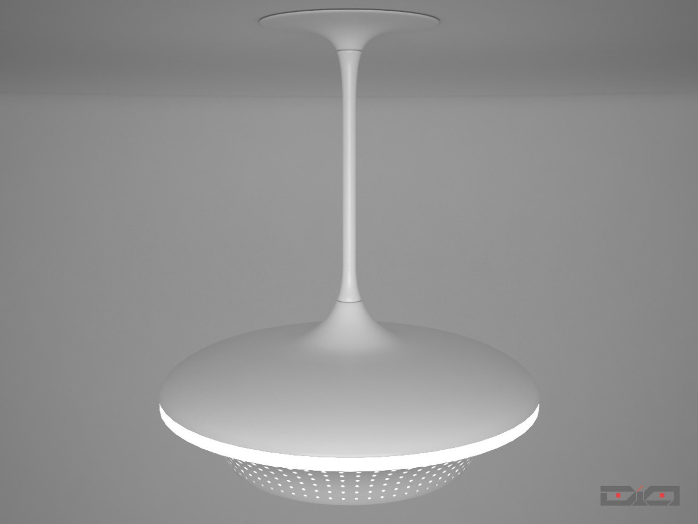3d model ceiling lamp ufo design