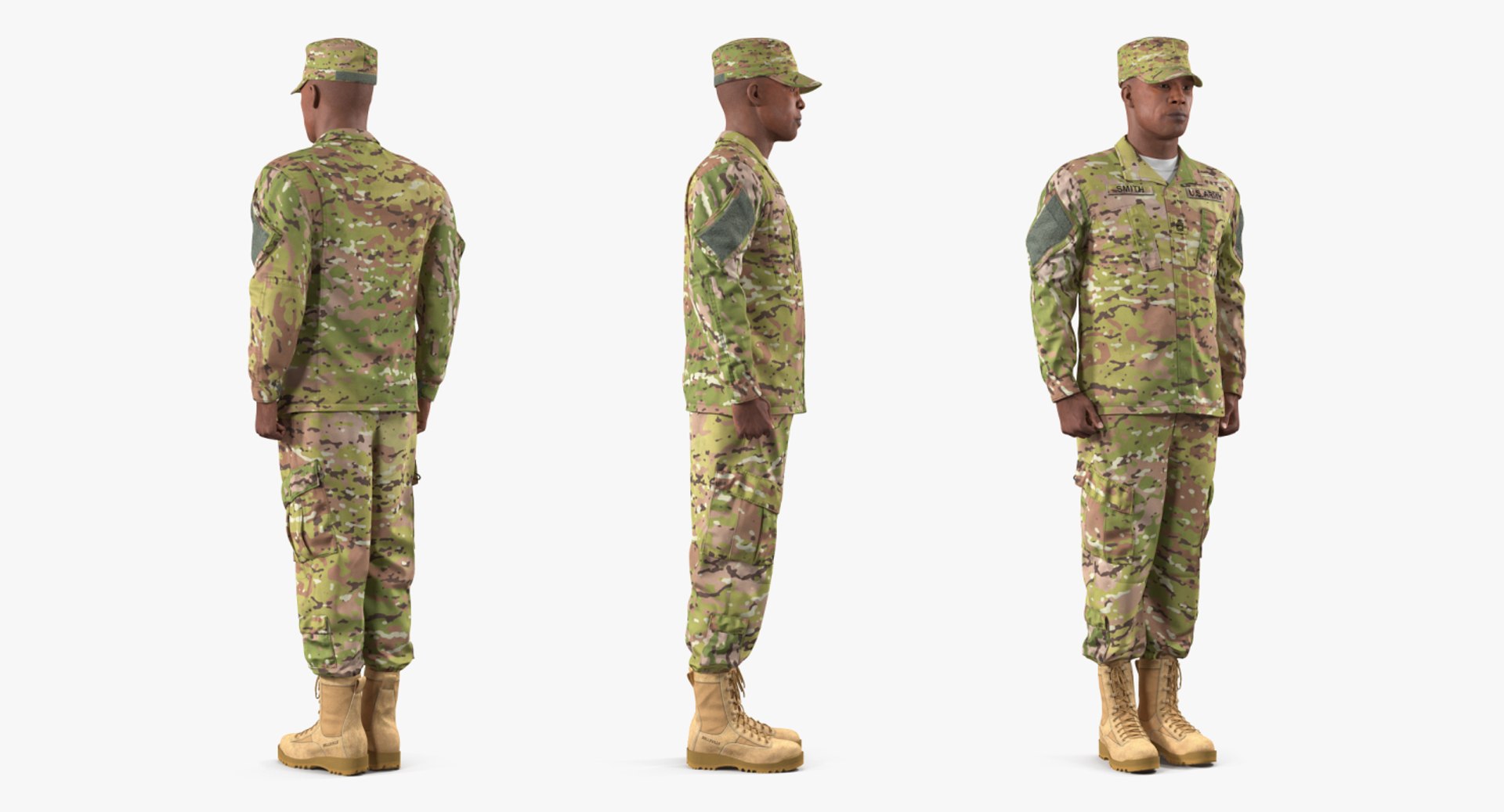 Army soldier camofluage rigged 3D model - TurboSquid 1415530