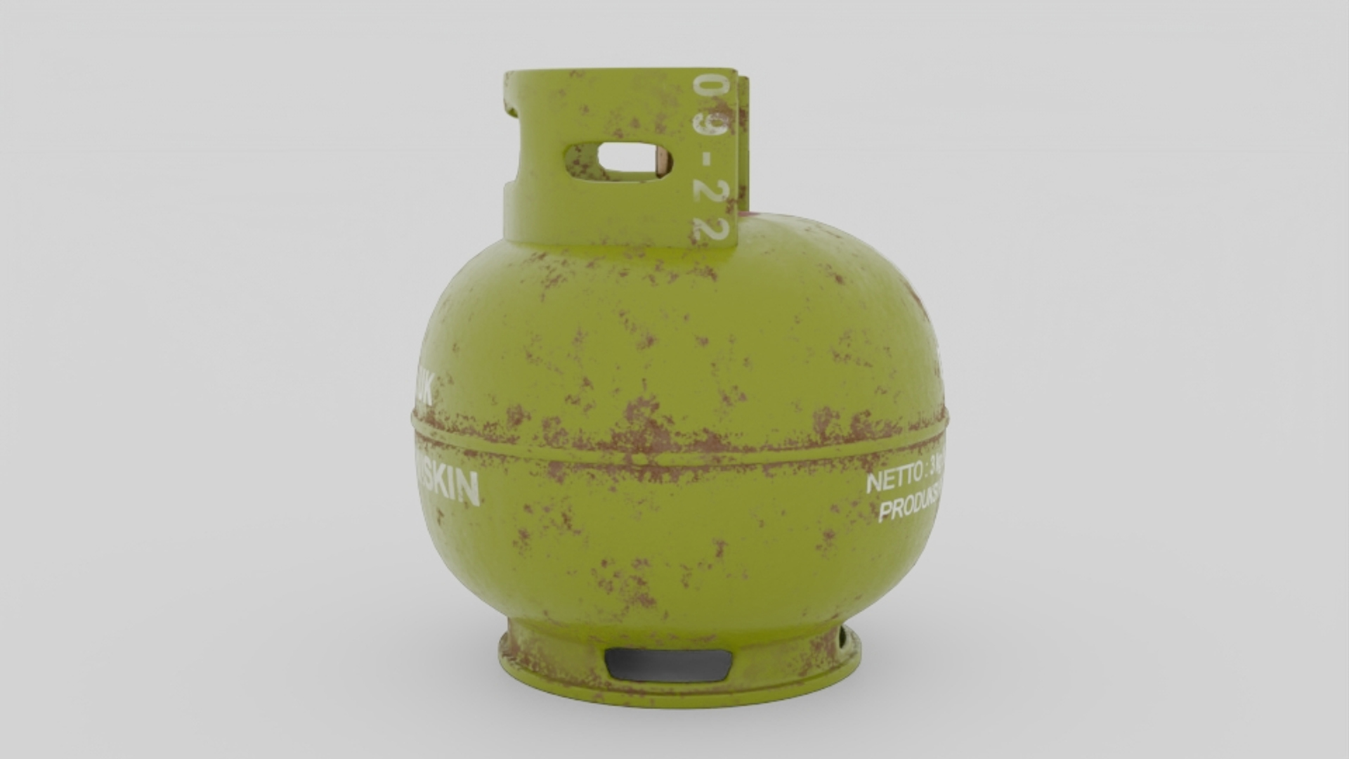 Gas LPG Cylinder 3 Kg 3D Model - TurboSquid 1953442