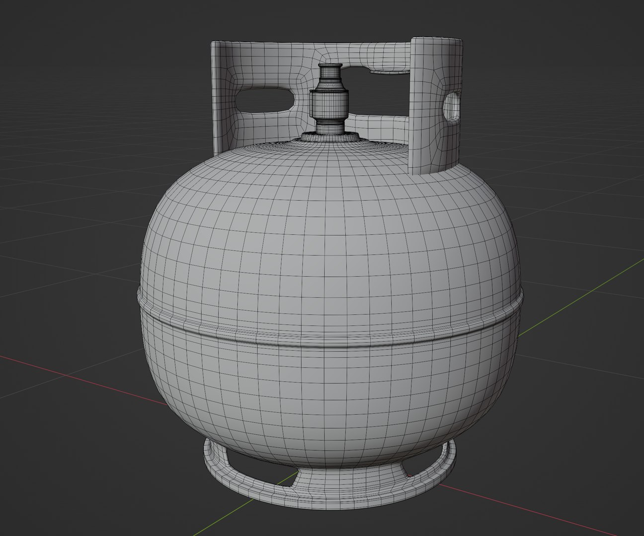 Gas LPG Cylinder 3 Kg 3D Model - TurboSquid 1953442