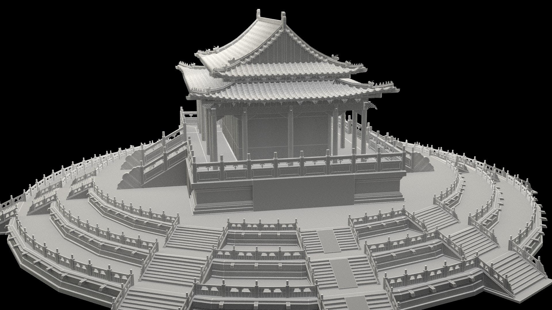 Chinese ancient palace model - TurboSquid 1710262