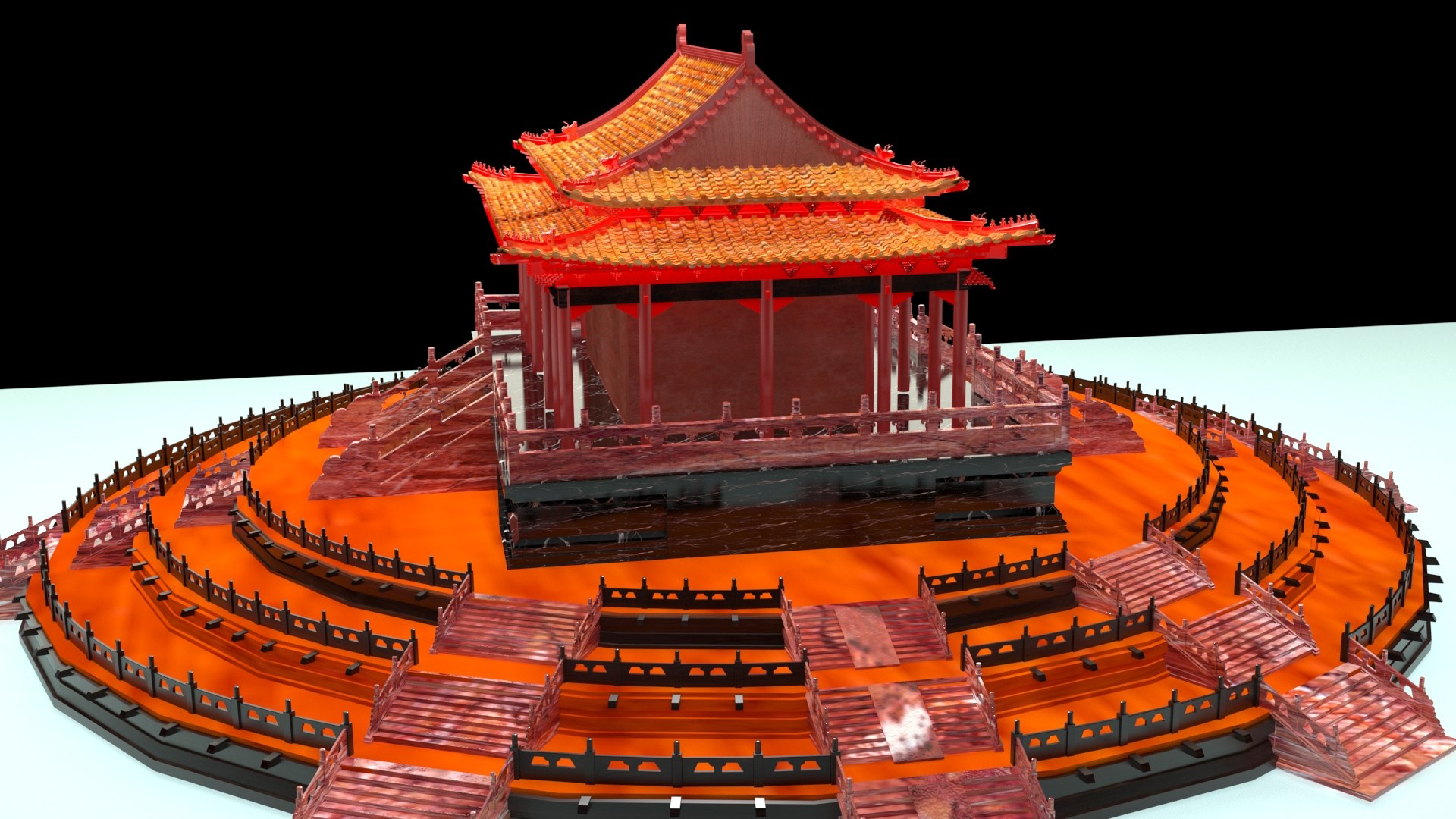 Chinese ancient palace model - TurboSquid 1710262
