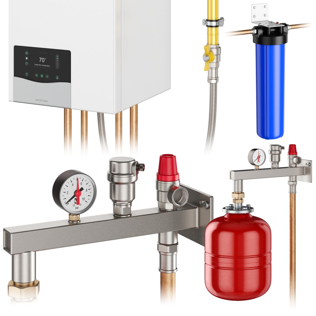 3D Home Heating System Kit 2 - TurboSquid 2210915