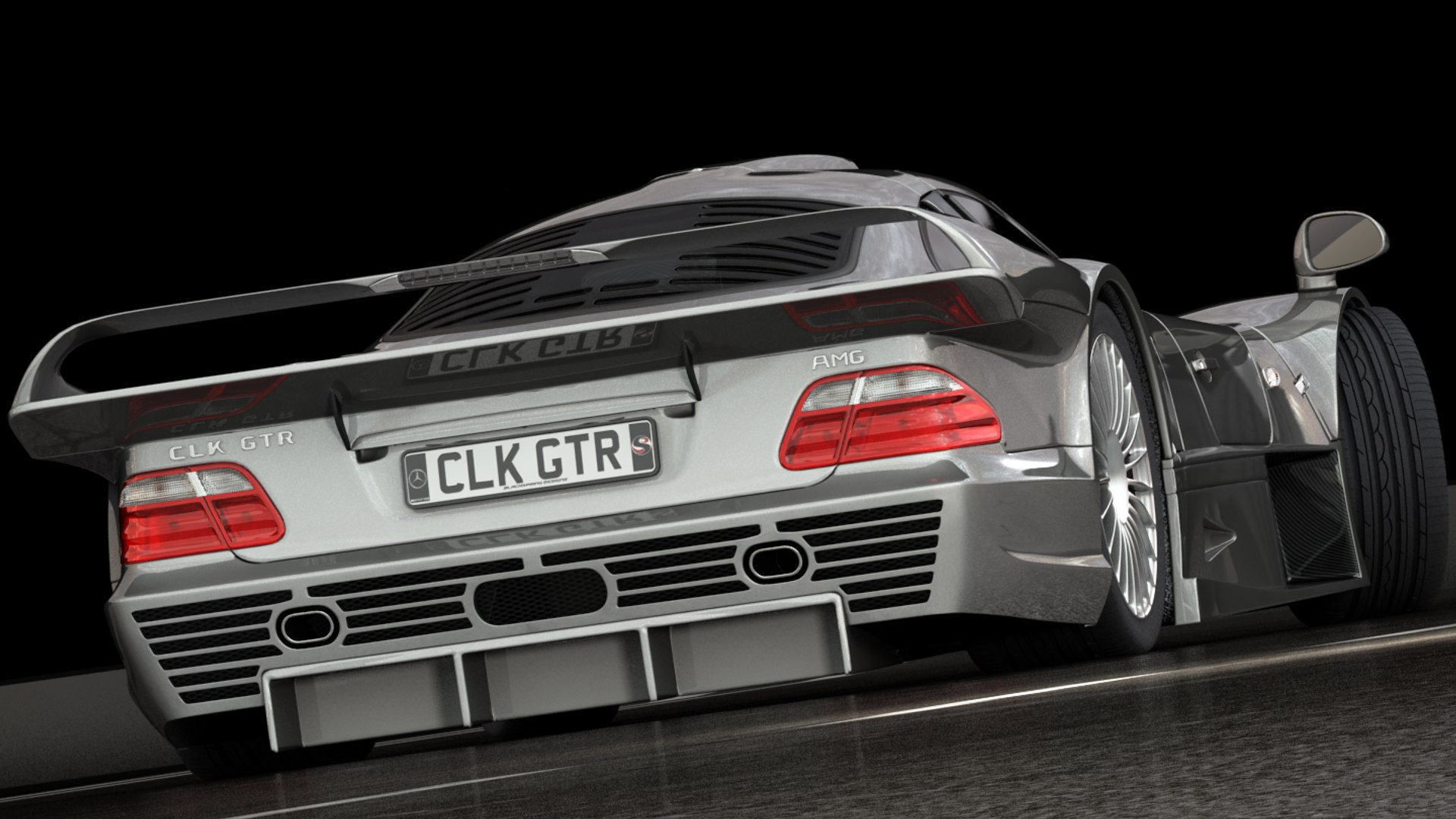 Mercedes-benz Clk-gtr 1997 3d Model