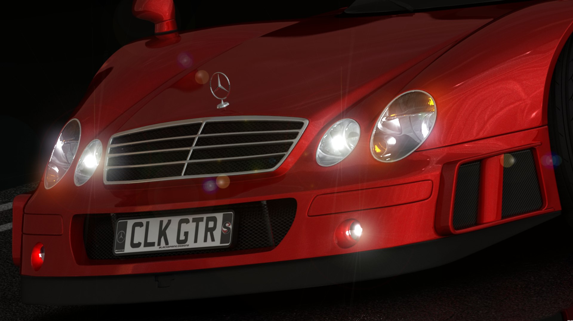 Mercedes-benz Clk-gtr 1997 3d Model