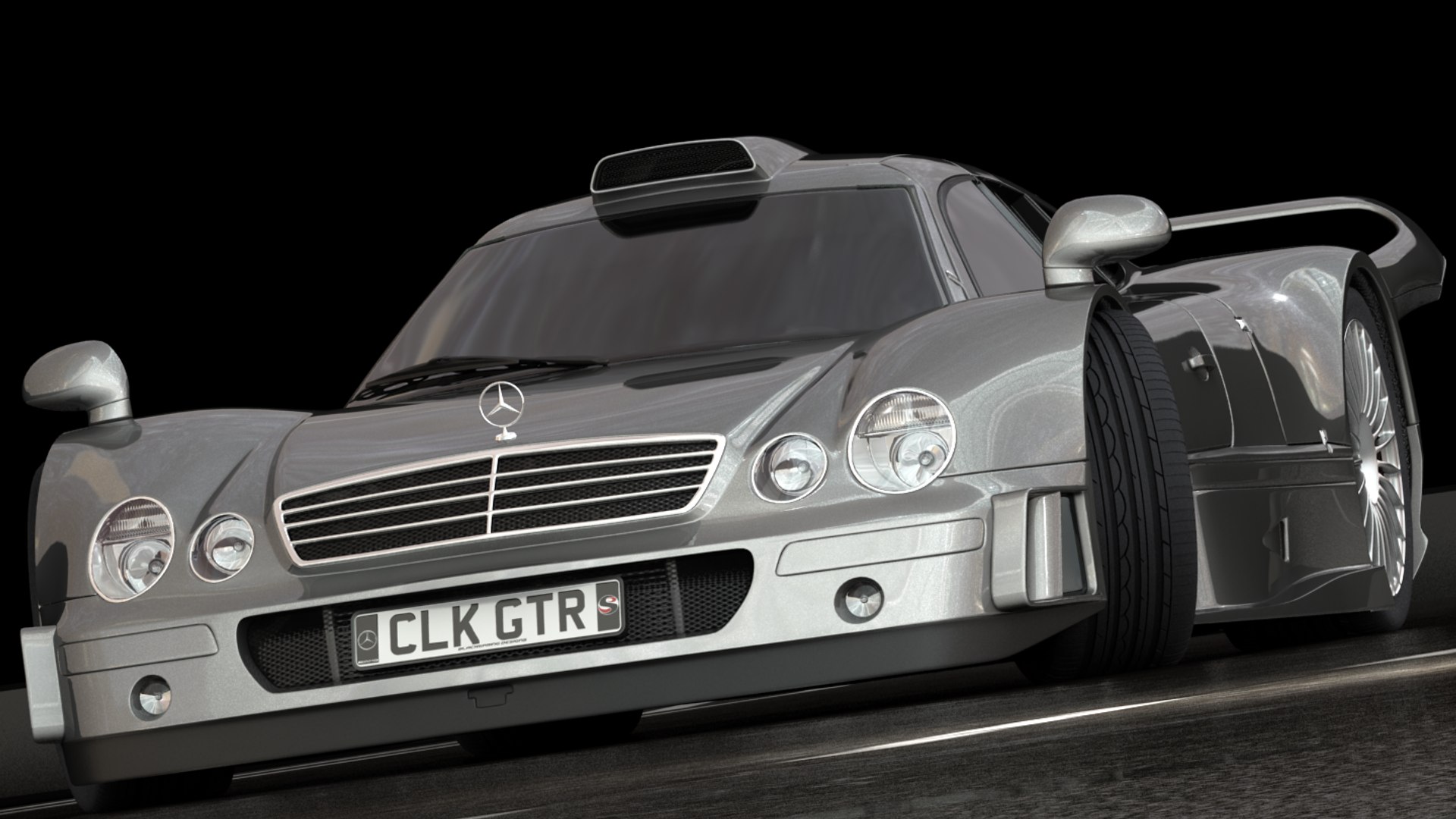 Mercedes-benz Clk-gtr 1997 3d Model