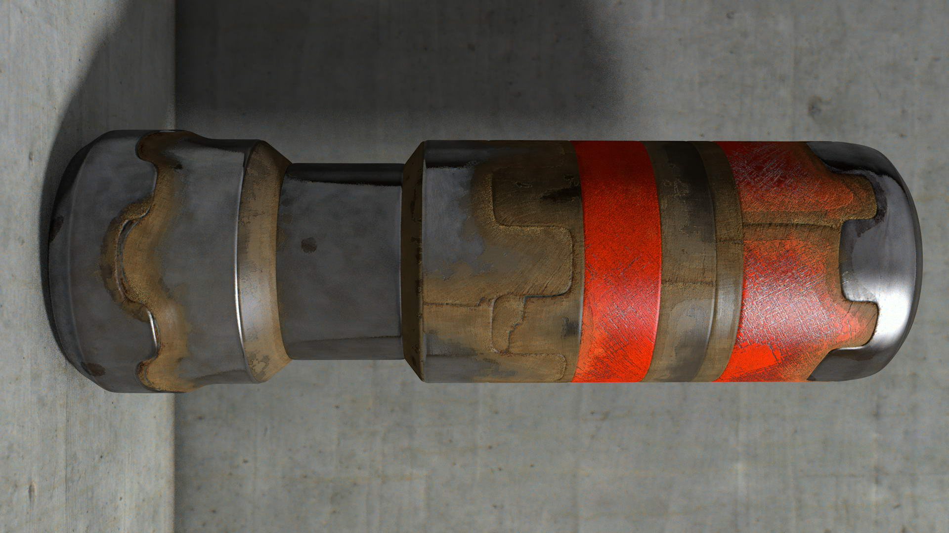 Metallic Piston 3d Model