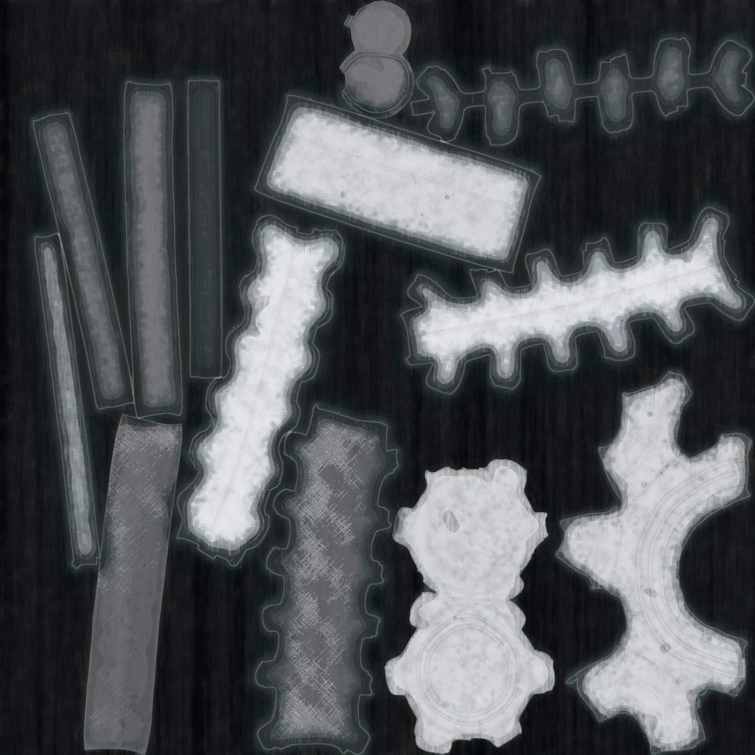 Metallic Piston 3d Model