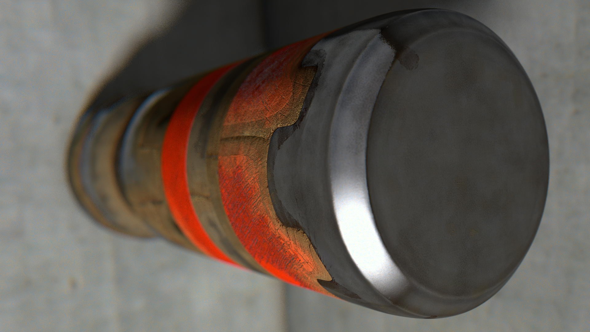 Metallic Piston 3d Model