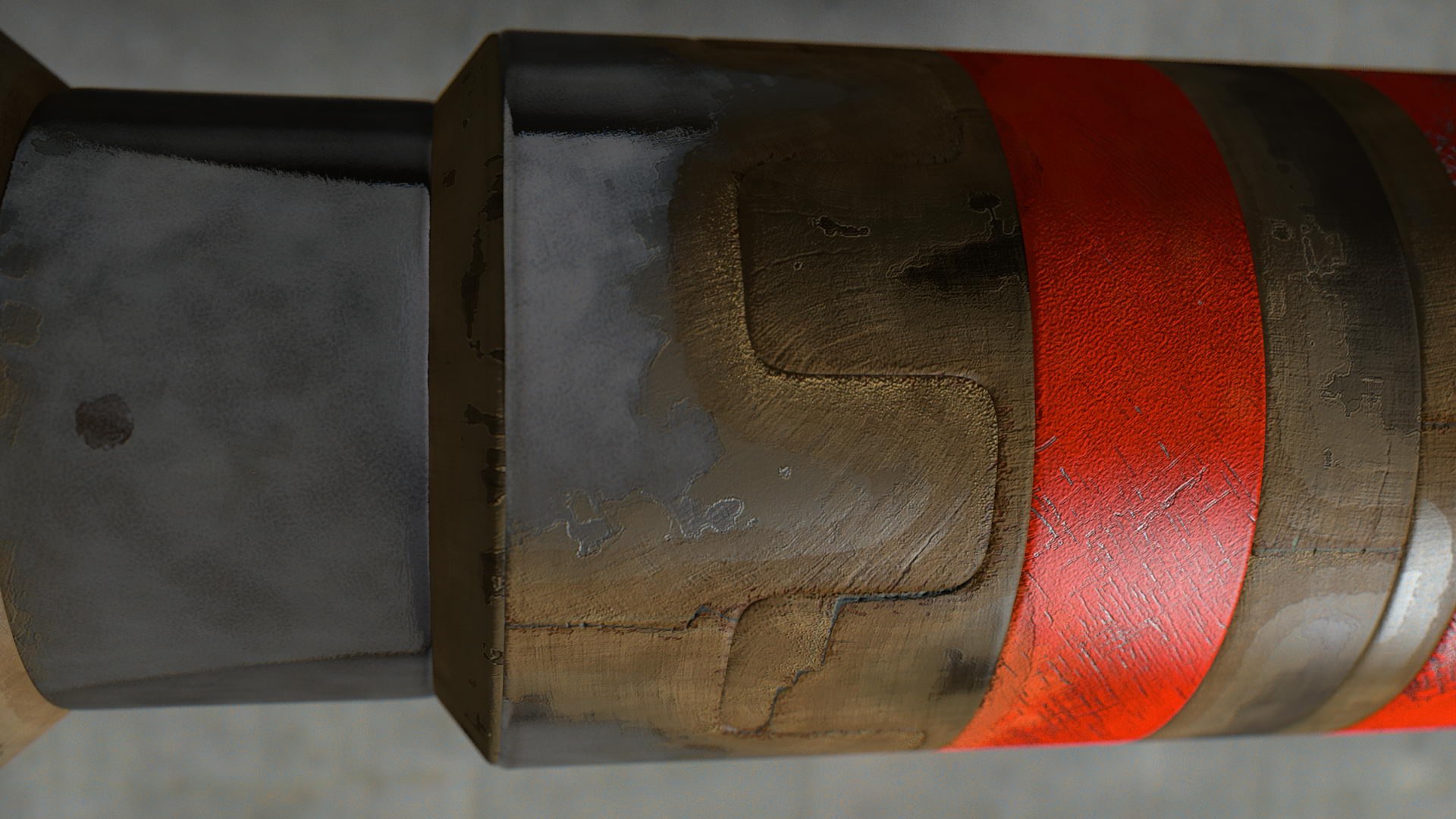 Metallic Piston 3d Model