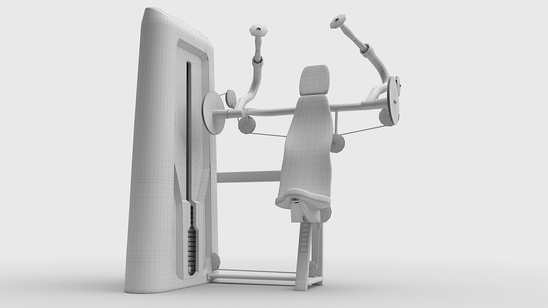 Generic Arm Extension Gym Machine 3D Model - TurboSquid 2088435