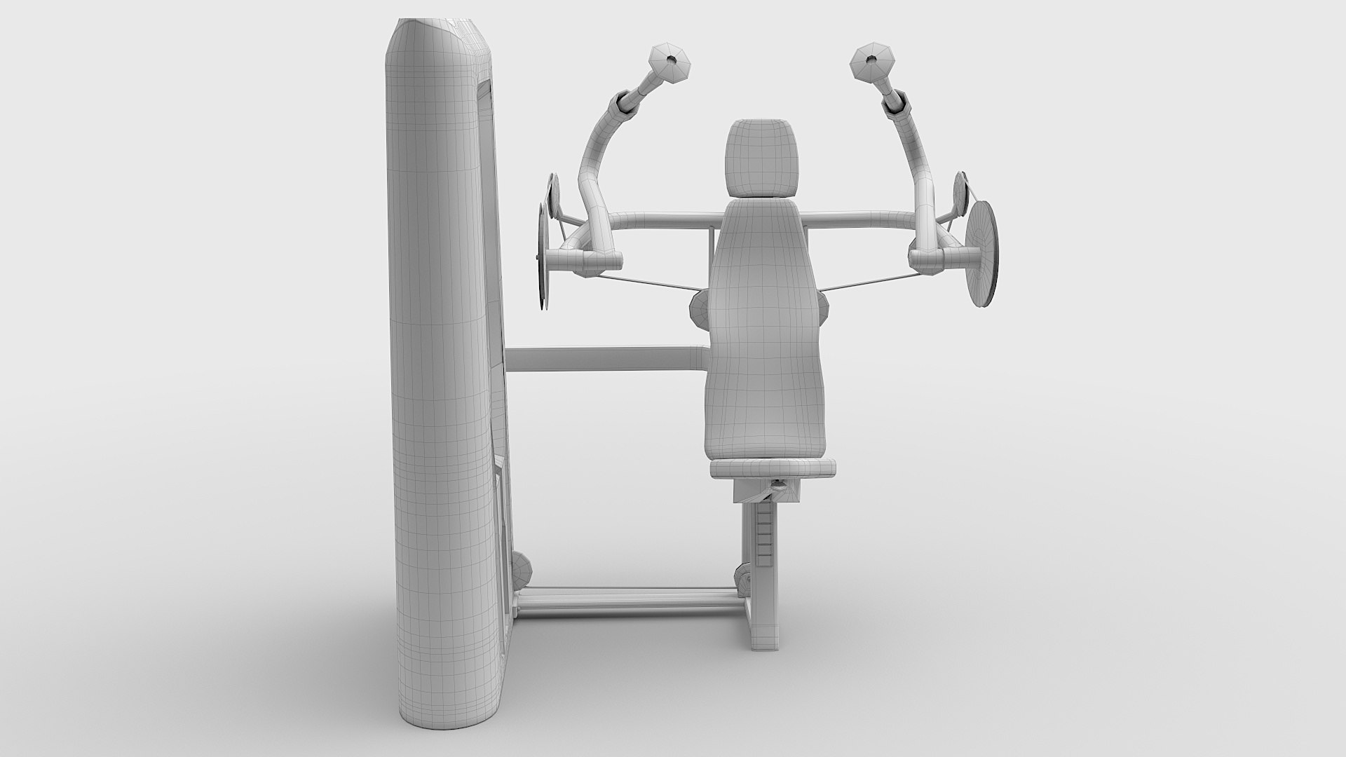 Generic Arm Extension Gym Machine 3D Model - TurboSquid 2088435