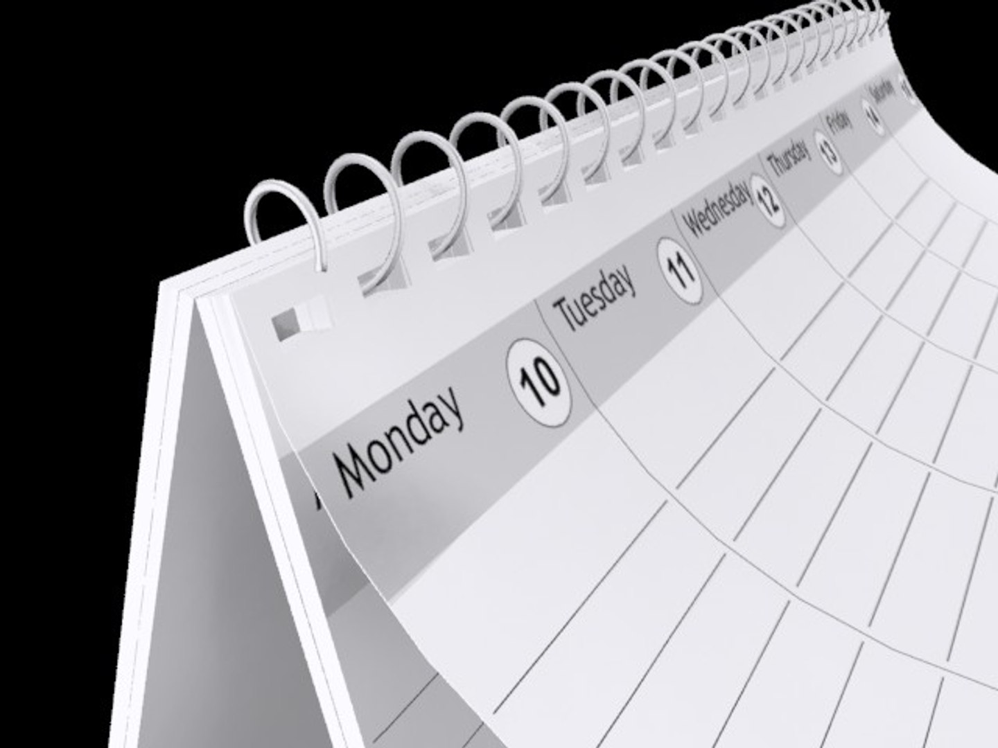 3d calender file model