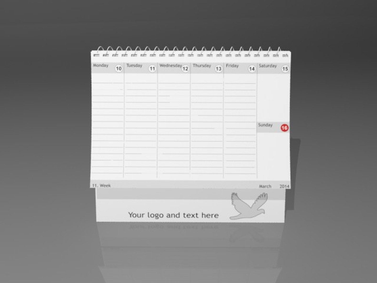 3d calender file model