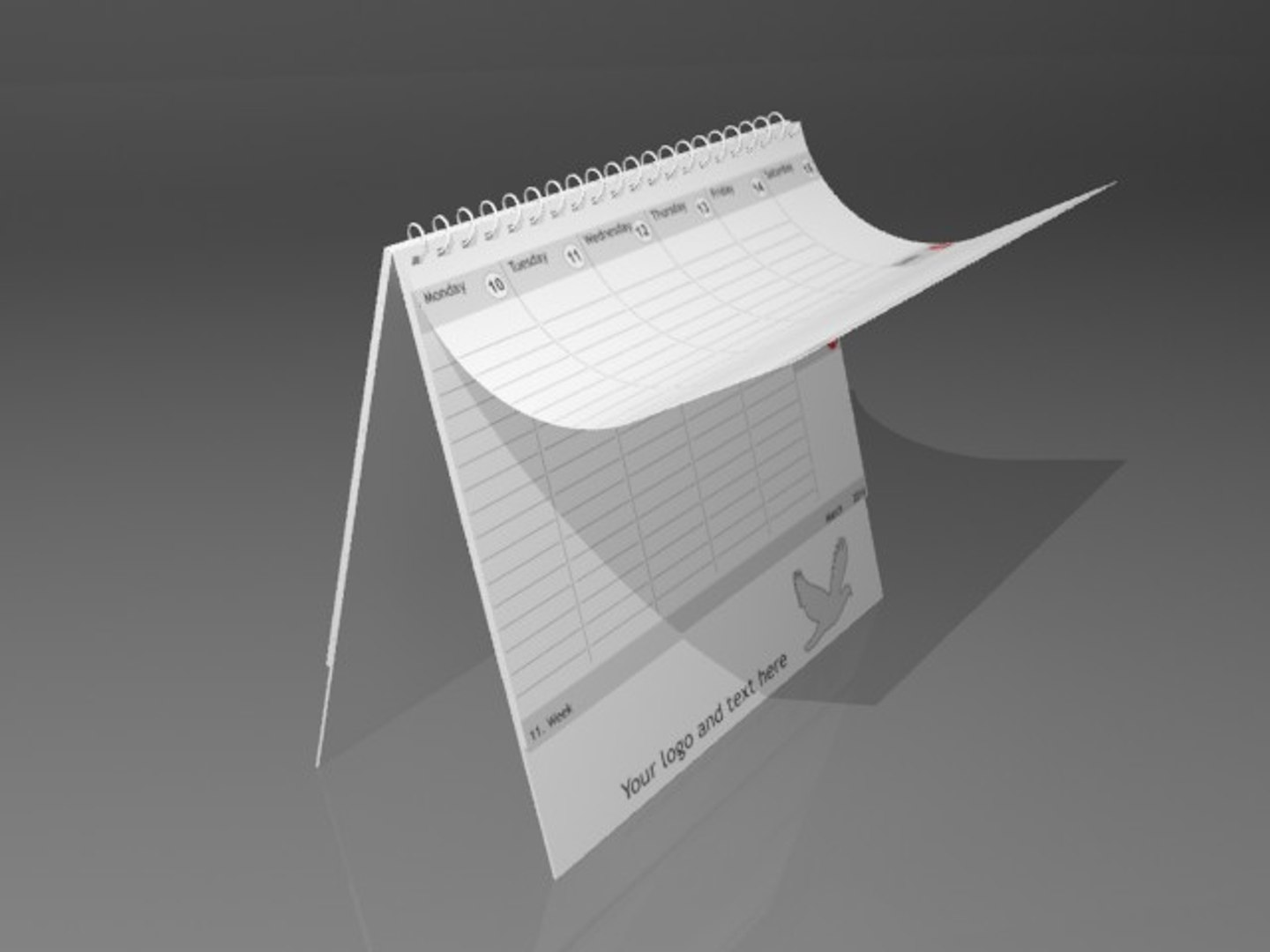3d calender file model