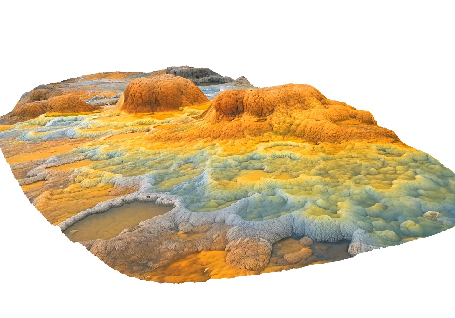 Geyser Area 3D Model - TurboSquid 2064653