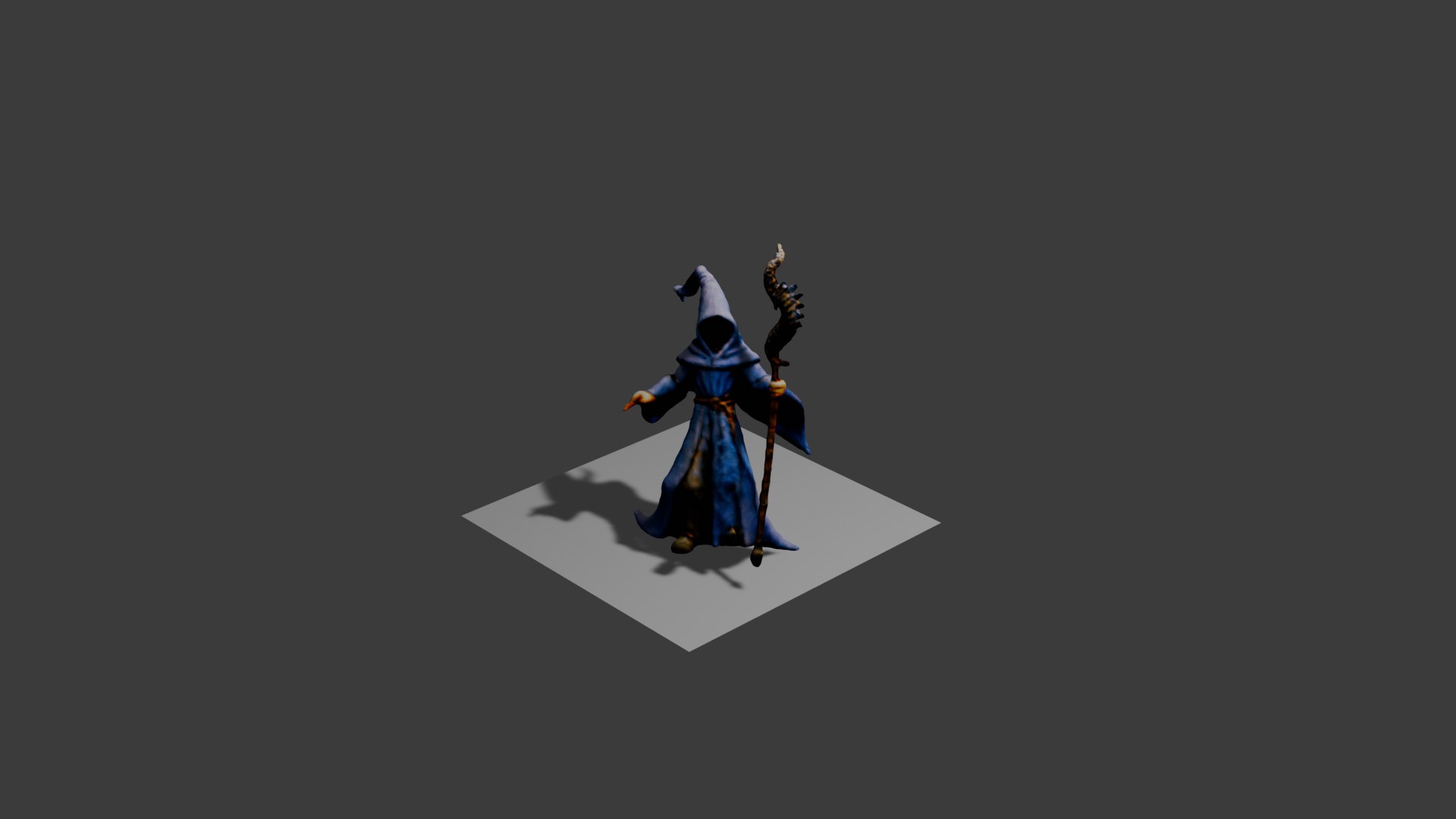 Blue Mystic Mage 3D Model - TurboSquid 2209692
