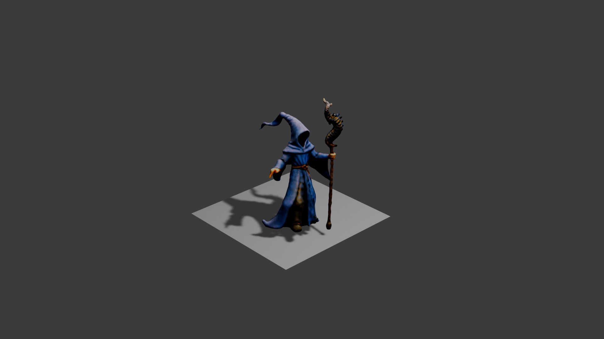 Blue Mystic Mage 3D Model - TurboSquid 2209692
