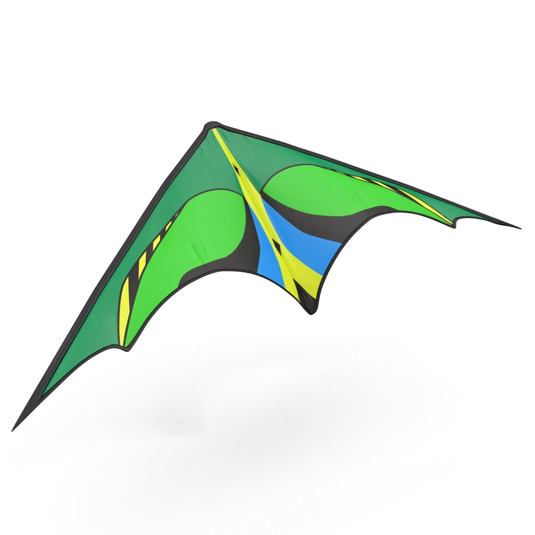 kites set modeled 3d model
