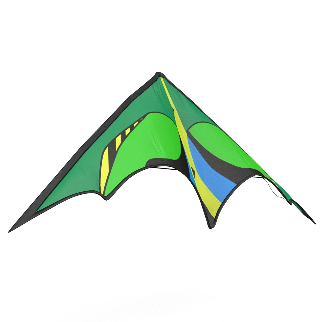 kites set modeled 3d model