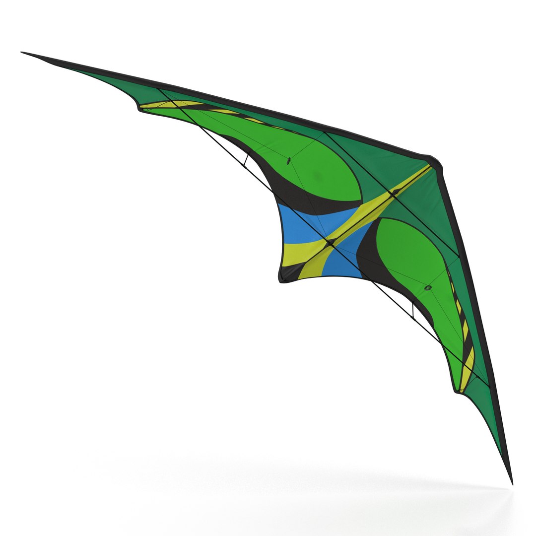kites set modeled 3d model