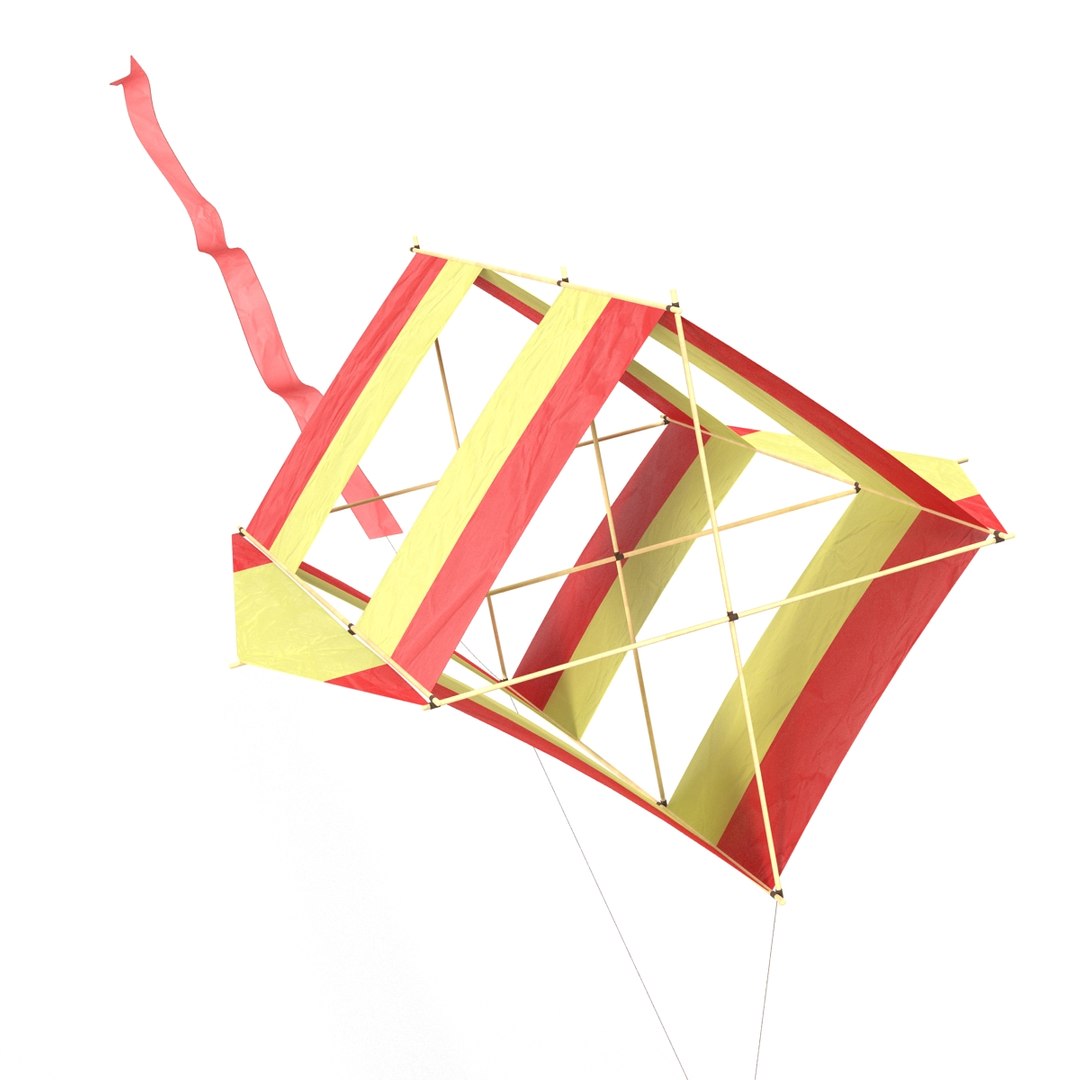 kites set modeled 3d model