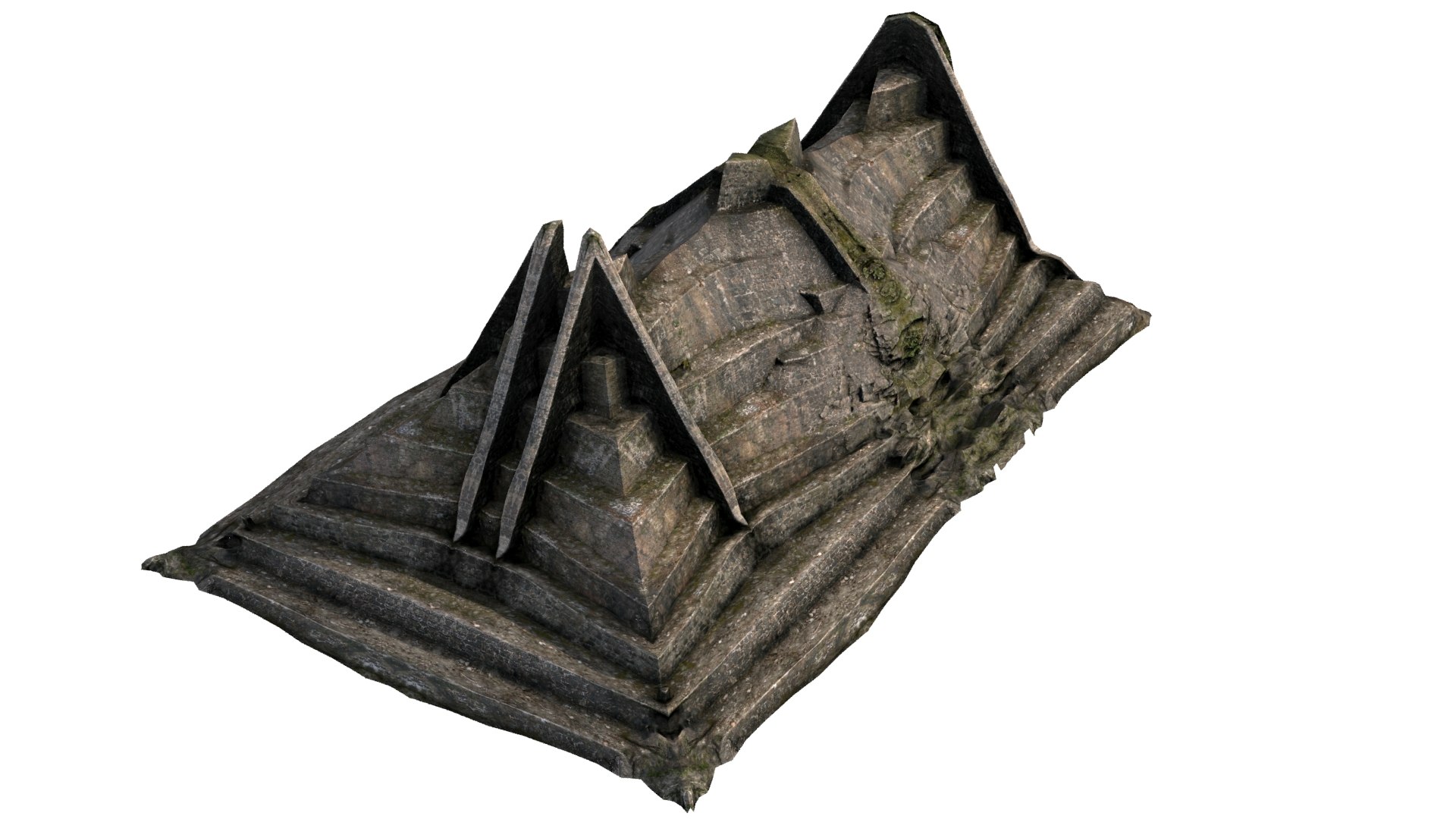 Pyramid Temple Wall 01-10 3D Model - TurboSquid 1727211