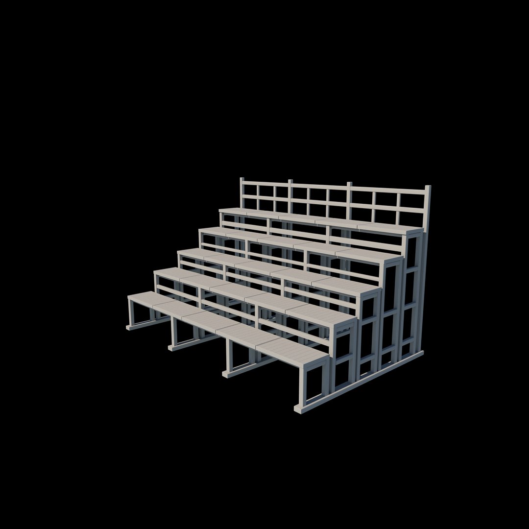 Bleacher 3D Model 3D Model - TurboSquid 2331677