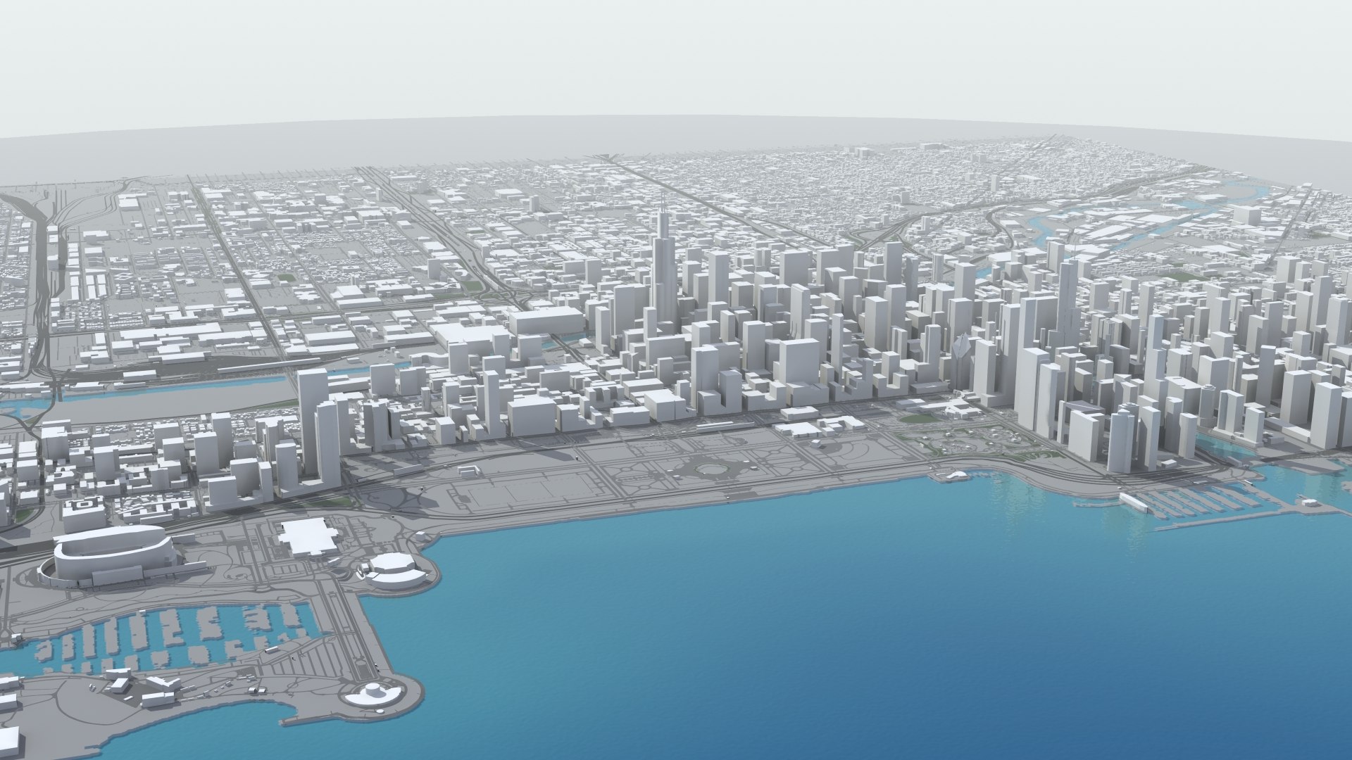 Chicago Illinois Model - TurboSquid 1792798