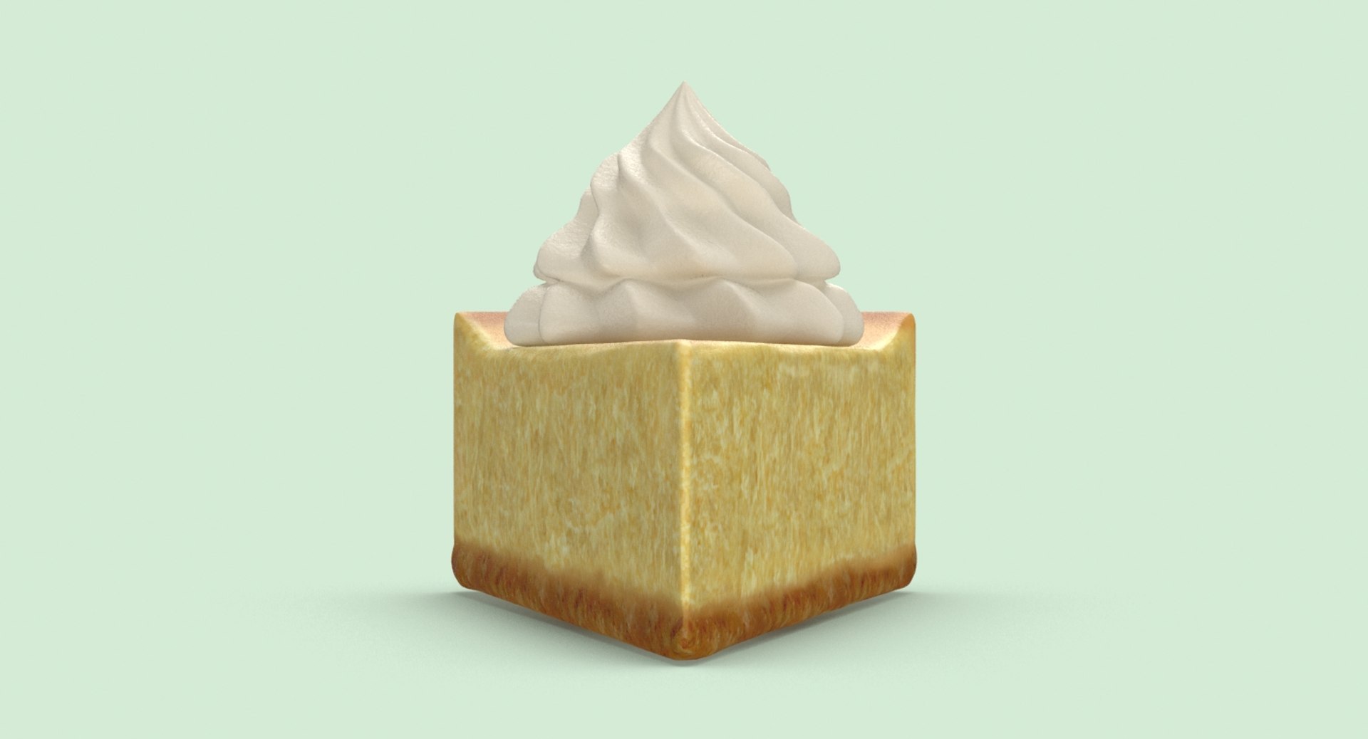 3D New-york-style-cheesecake-slice Model - TurboSquid 1341487