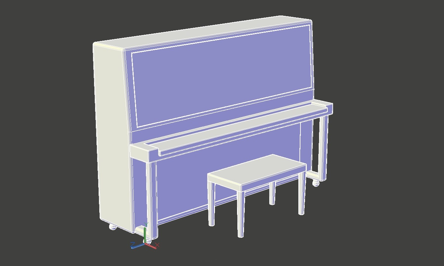 Free Piano 1 Model - TurboSquid 2078917