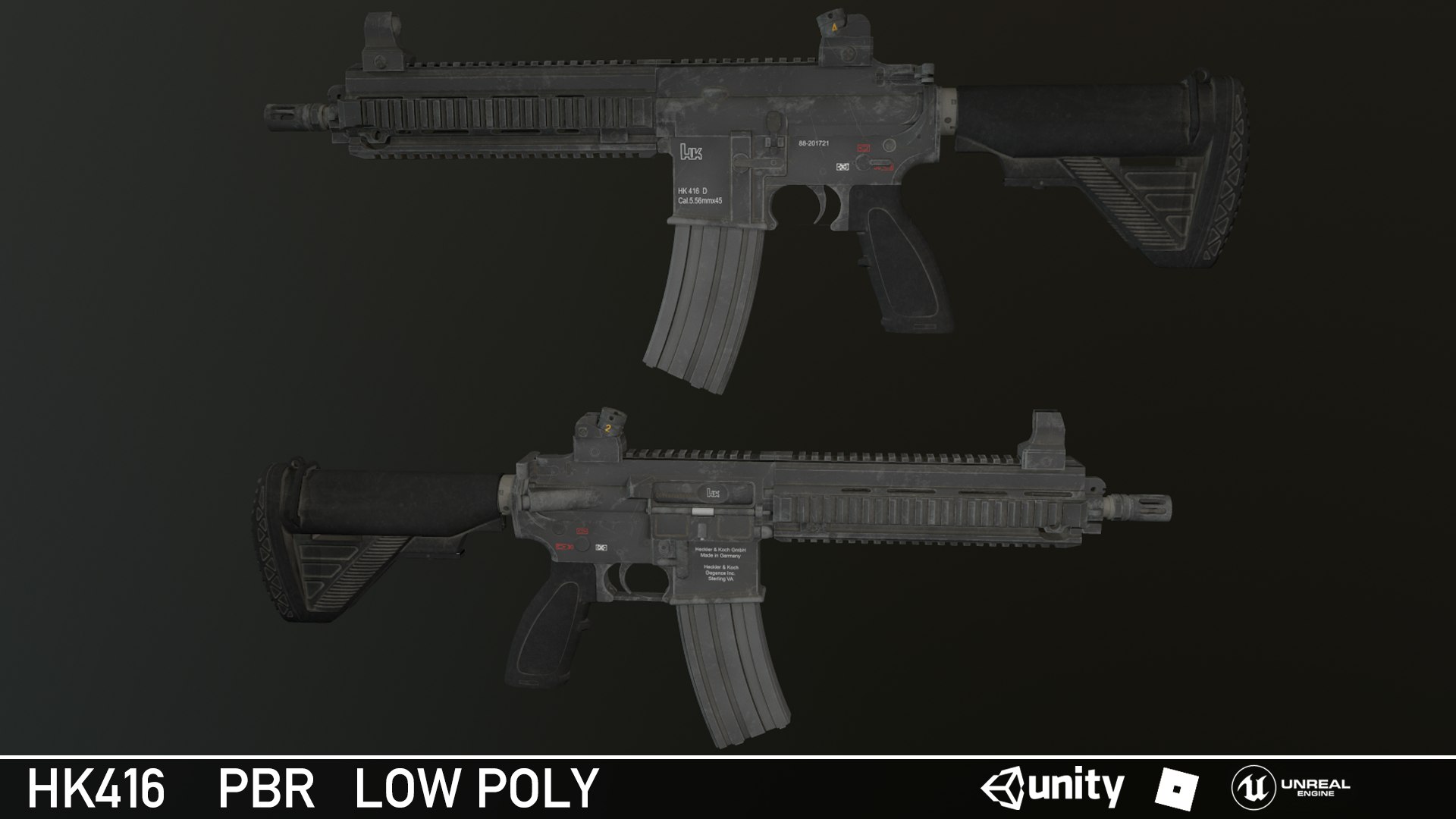 Hk Hk416 416 3D - TurboSquid 1651119