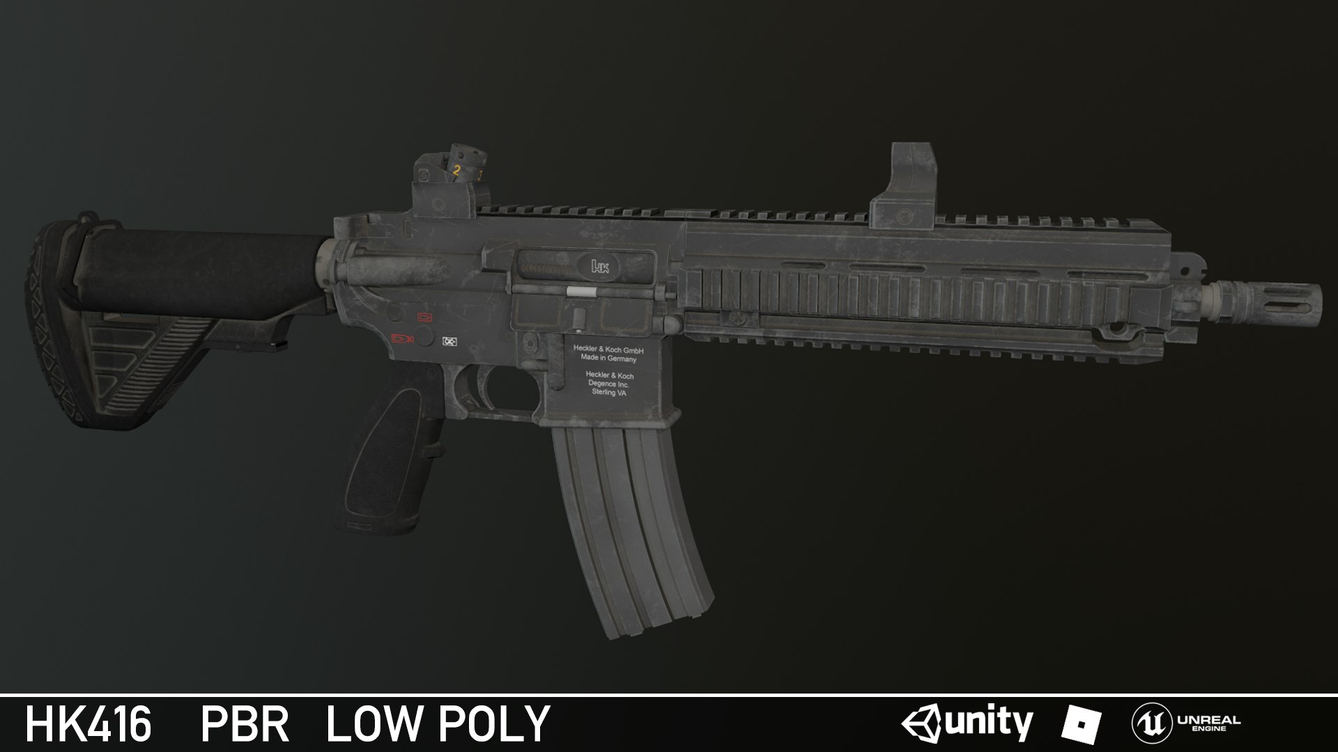 Hk Hk416 416 3D - TurboSquid 1651119