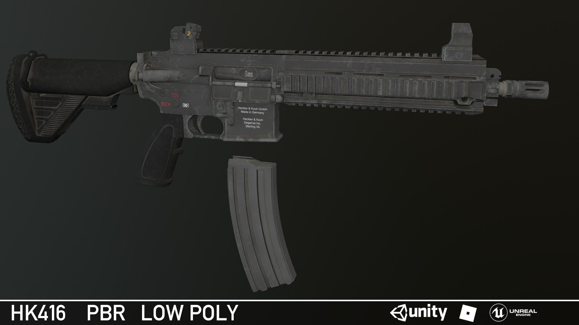 Hk Hk416 416 3D - TurboSquid 1651119