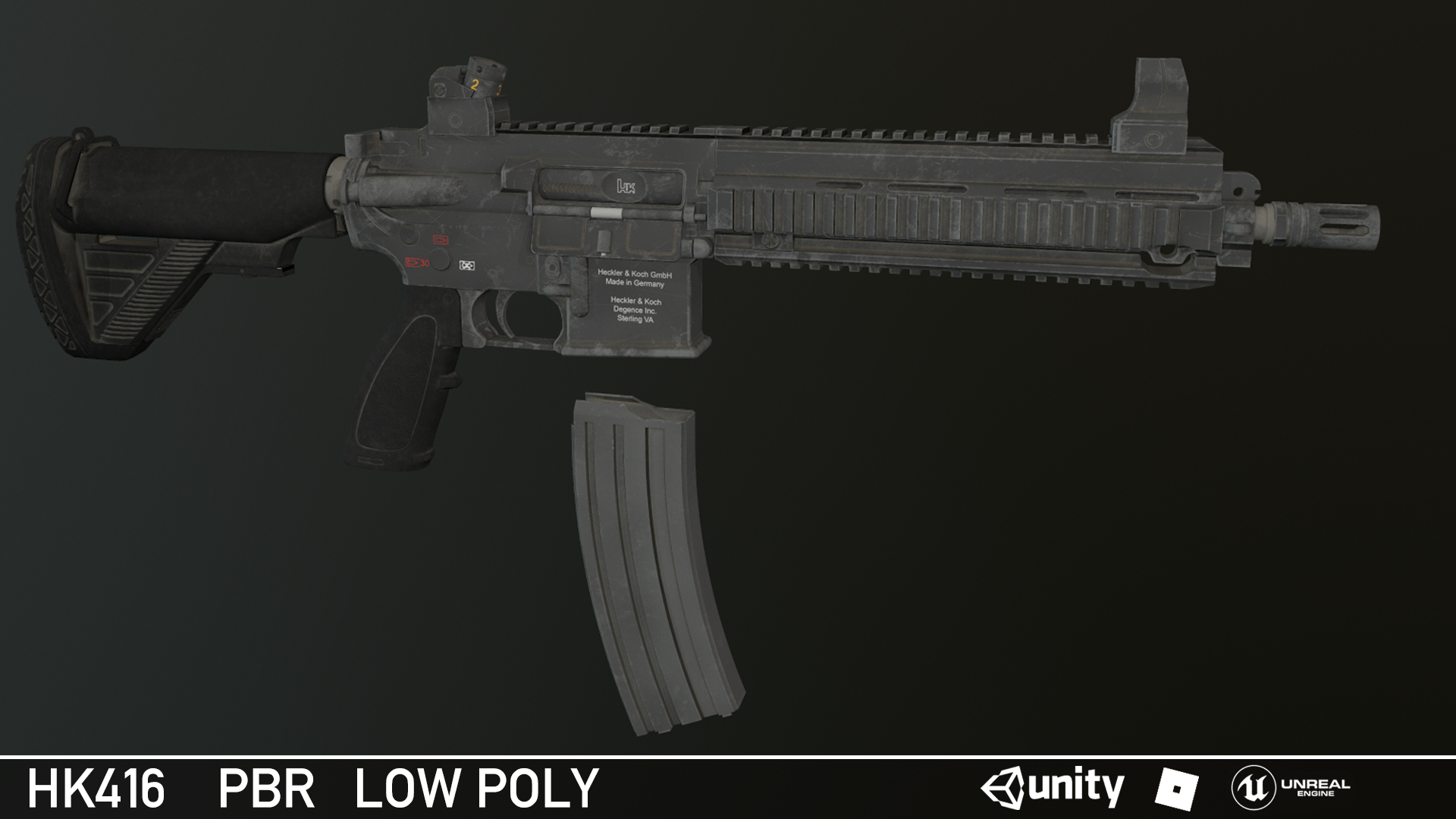 Hk hk416 416 3D - TurboSquid 1651119